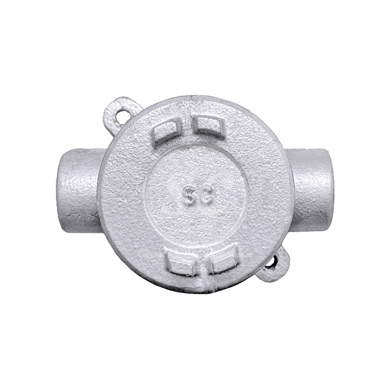 JUNCTION ROUND BOX HOT DIP GALVANIZED | SC Fittings | Conduit Fittings