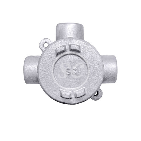 JUNCTION ROUND BOX HOT DIP GALVANIZED | SC Fittings | Conduit Fittings