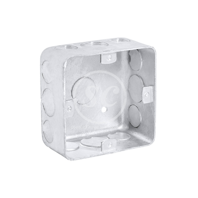 SQUARE BOX 4” x 4” HOT DIP GALVANIZED | SC Fittings | Conduit Fittings
