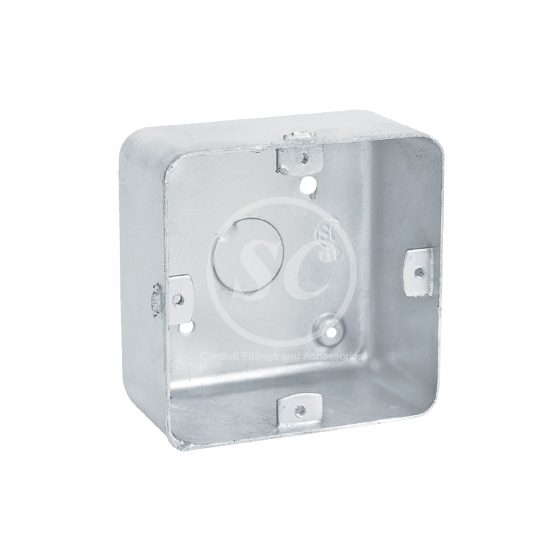 SQUARE BOX 4” x 4” HOT DIP GALVANIZED | SC Fittings | Conduit Fittings