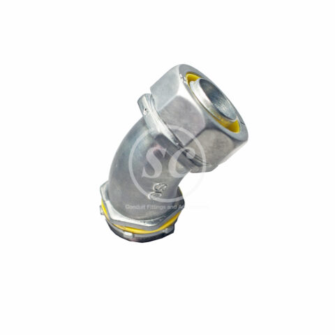 LIQUID TIGHT FLEXIBLE CONDUIT 45-DEGREE CONNECTOR | SC Fittings ...