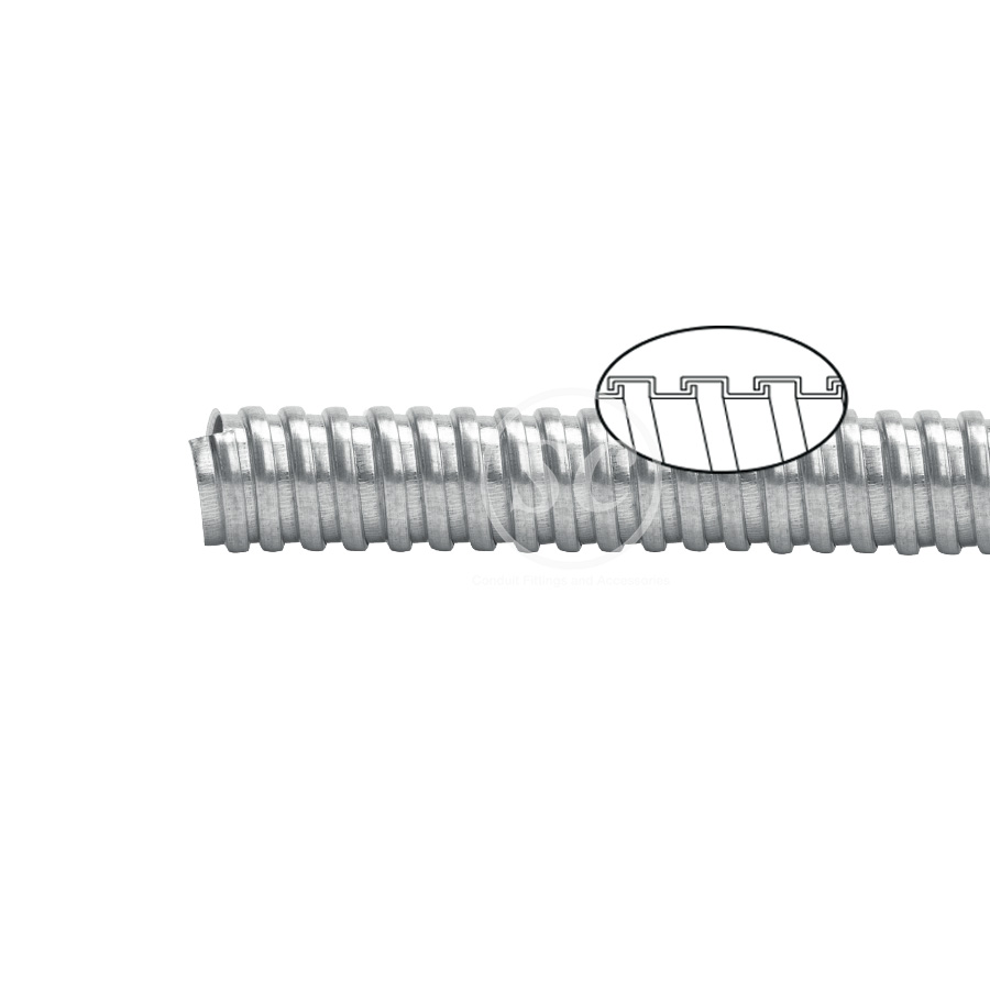 SQUARELOCKED FLEXIBLE METAL CONDUIT